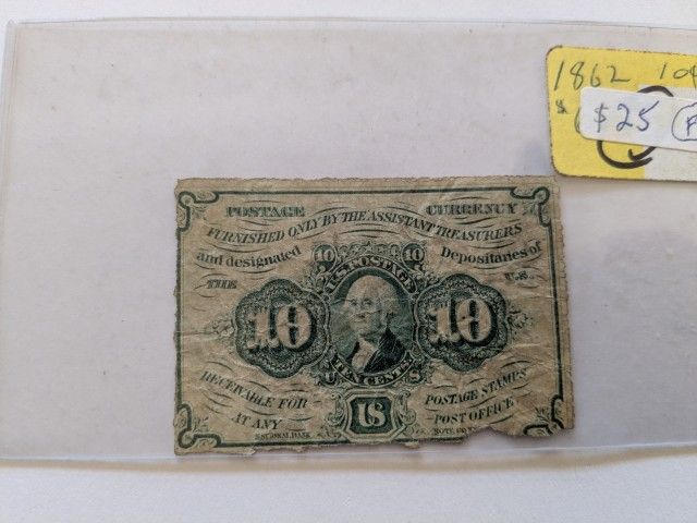 1862 10 Cent Postage Currency! for Sale in Herndon, VA - OfferUp