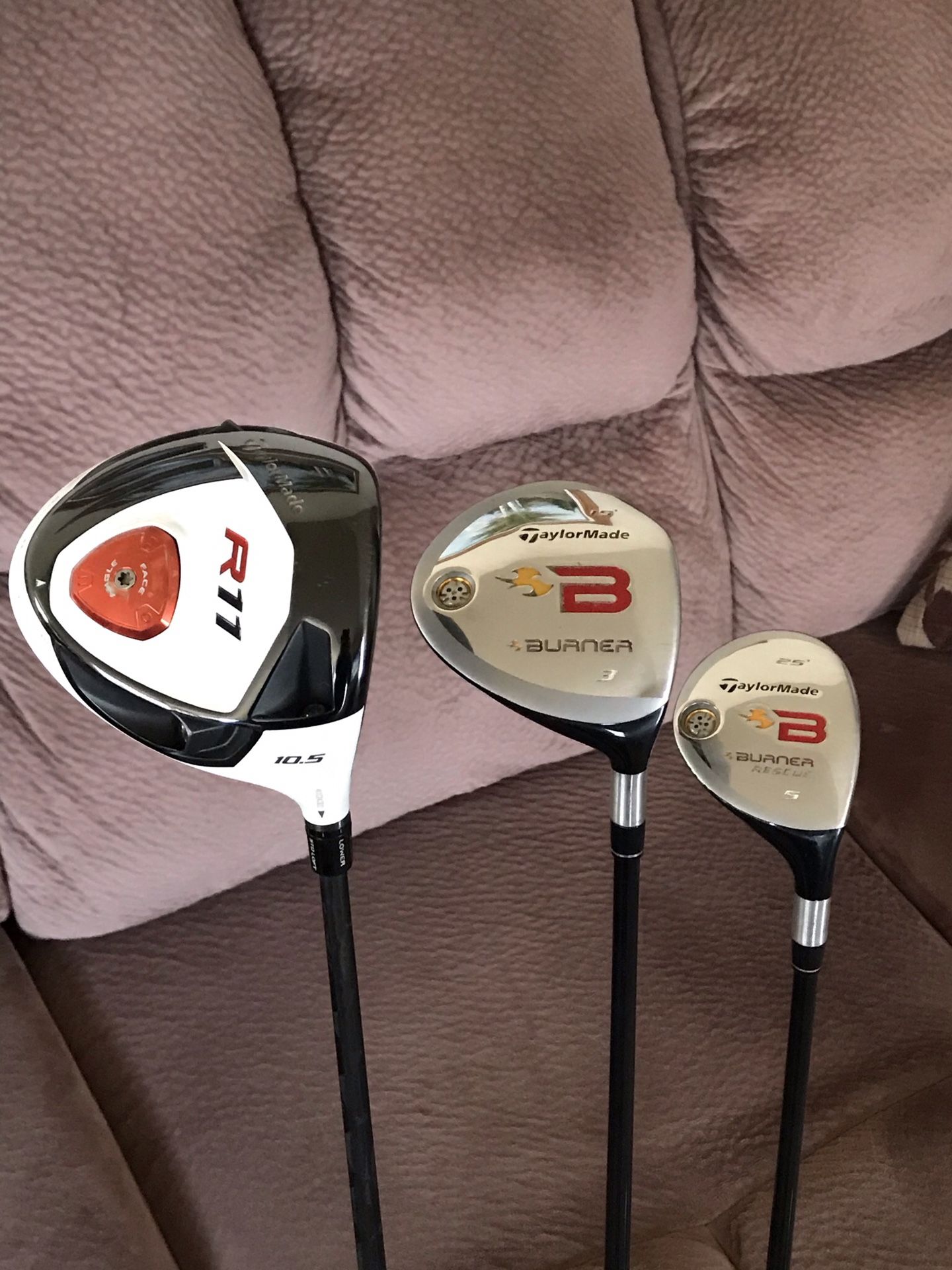 *Revised* TaylorMade R11 Driver - Burner 3 Wood - 5 Rescue - Golf Clubs ...