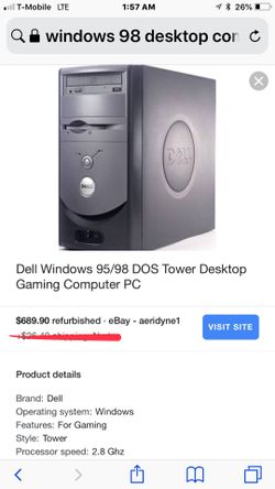 Windows 98 Computer Dell