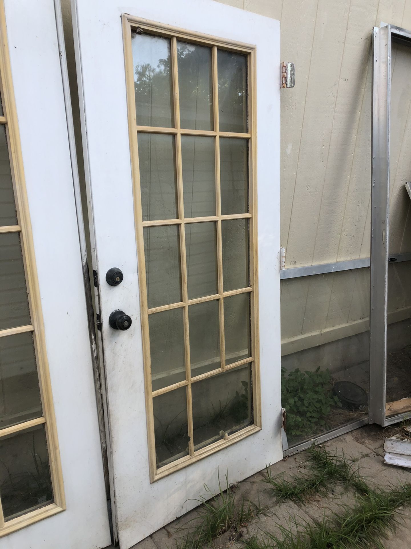 Used French doors for the glass inside the doors. for Sale in San ...