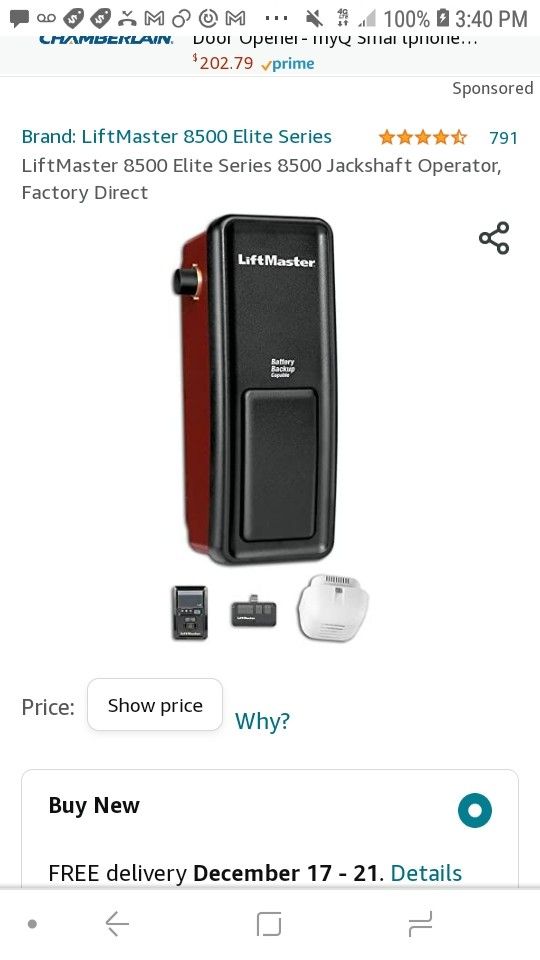 Brand New Liftmaster 8500 Garage Door Opener for Sale in Puyallup, WA ...