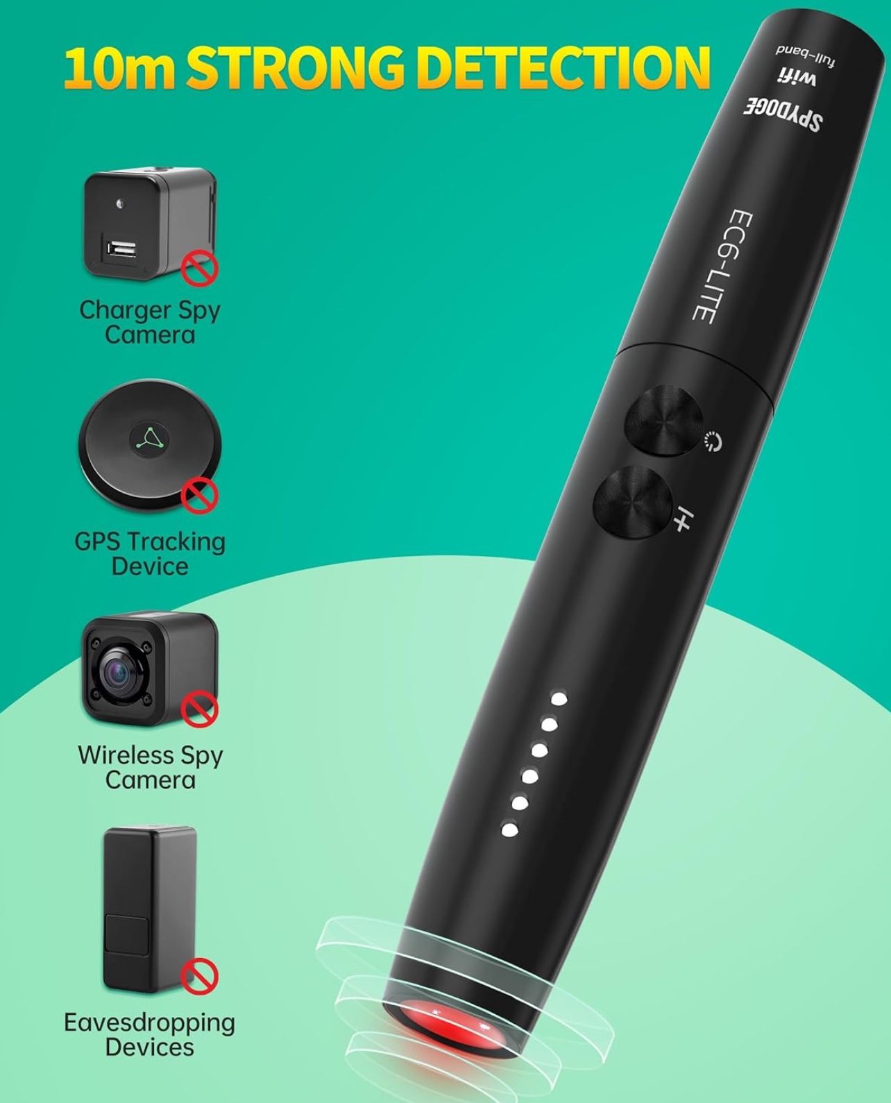 Detecting Hidden Cameras, Bugs, spy Devices, RF Signals, GPS trackers ...