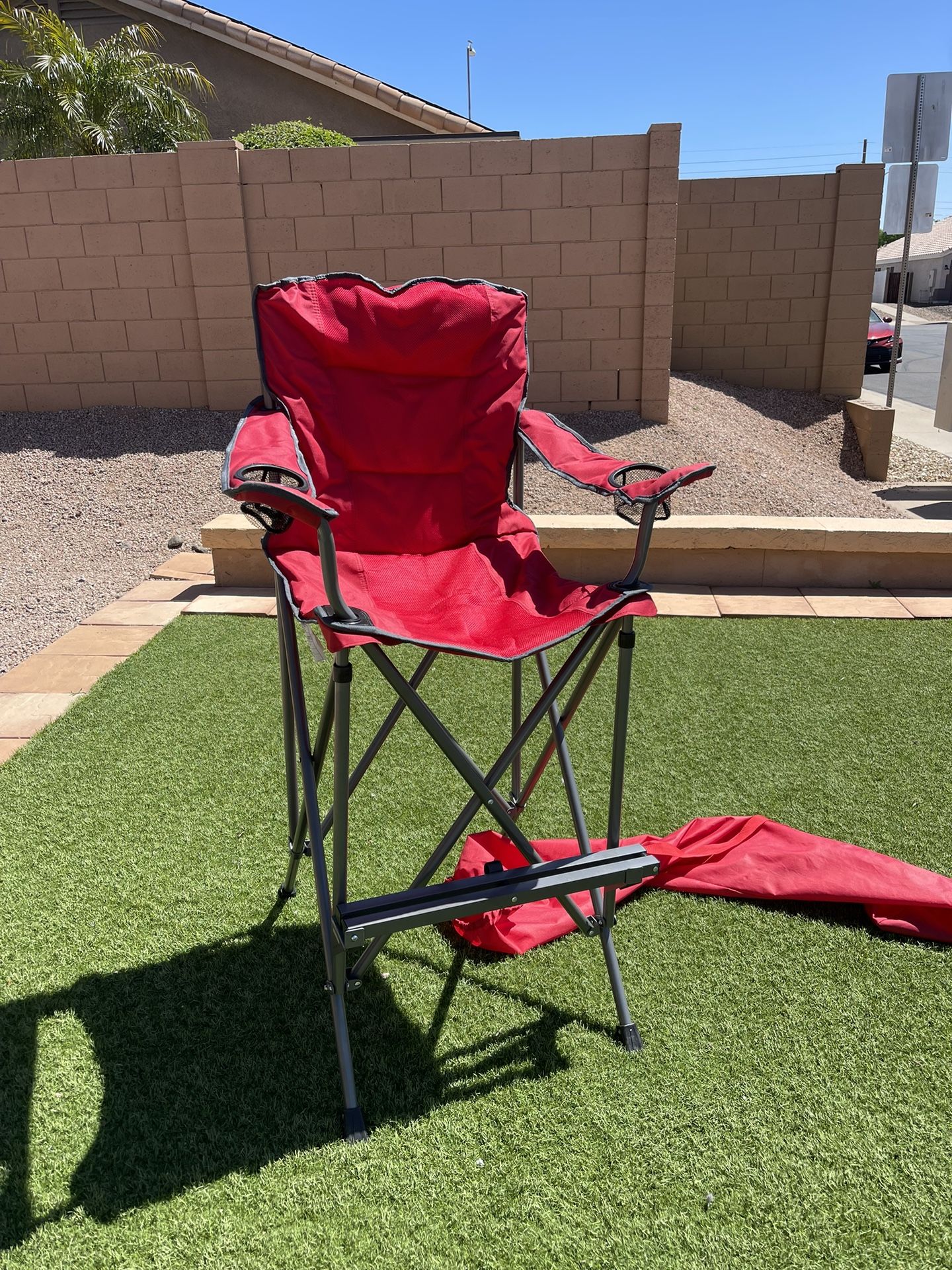Extra Tall Folding Chair Bar Height Director Chair for Sale in Mesa AZ OfferUp