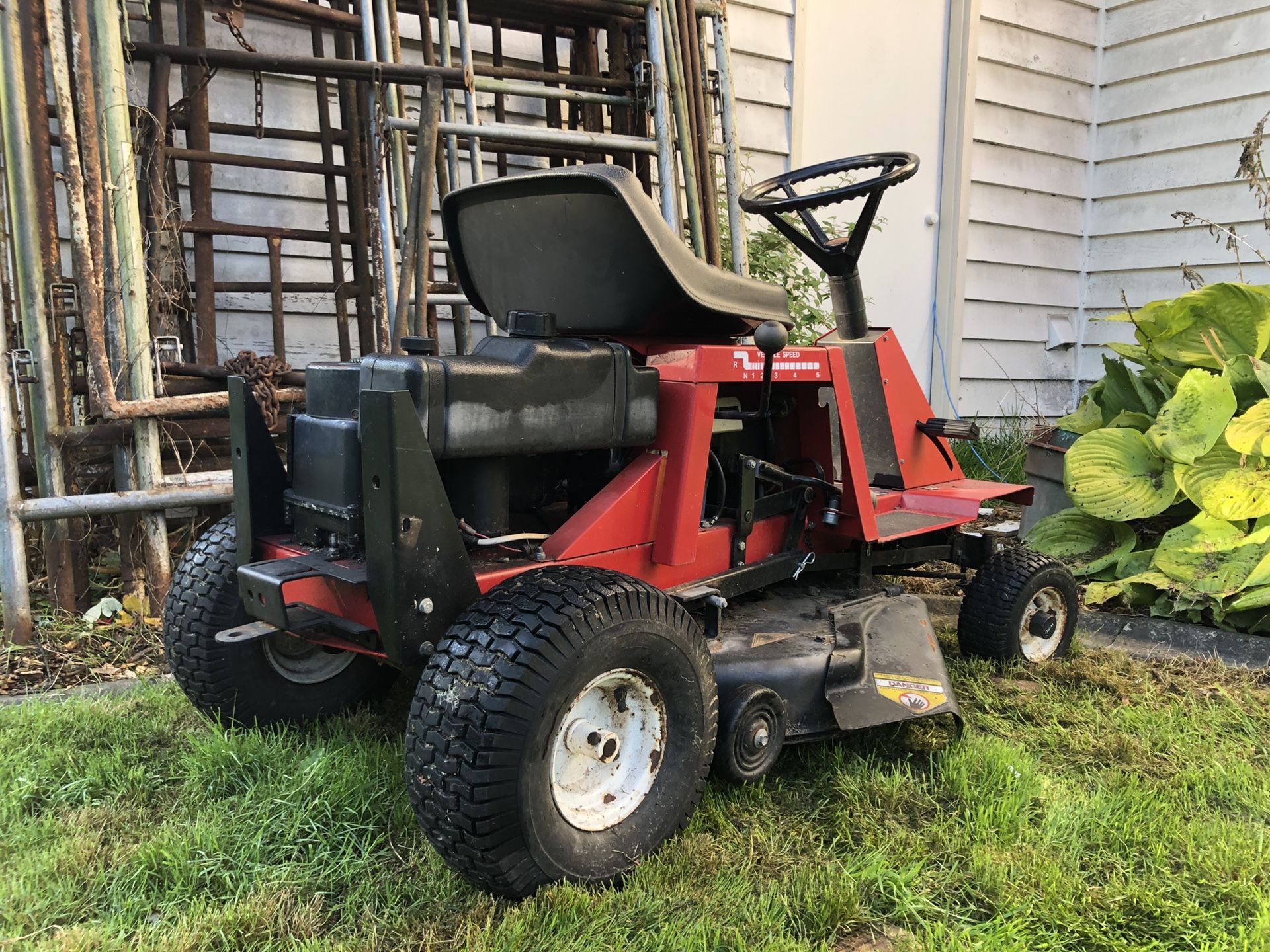 Toro 8- 32 riding mower runs, new battery, needs? for Sale in Sumner ...