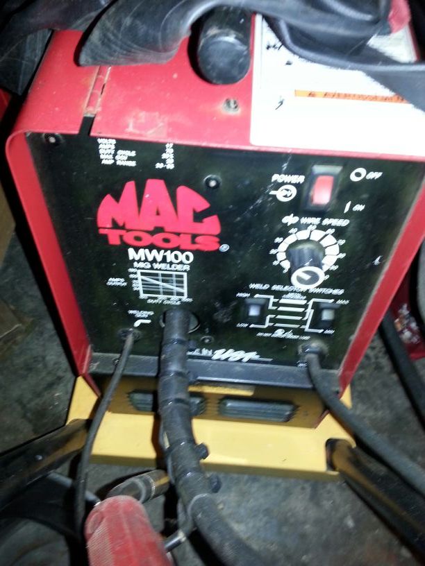 Mac tools welder. Mw100 for Sale in Sultan, WA - OfferUp