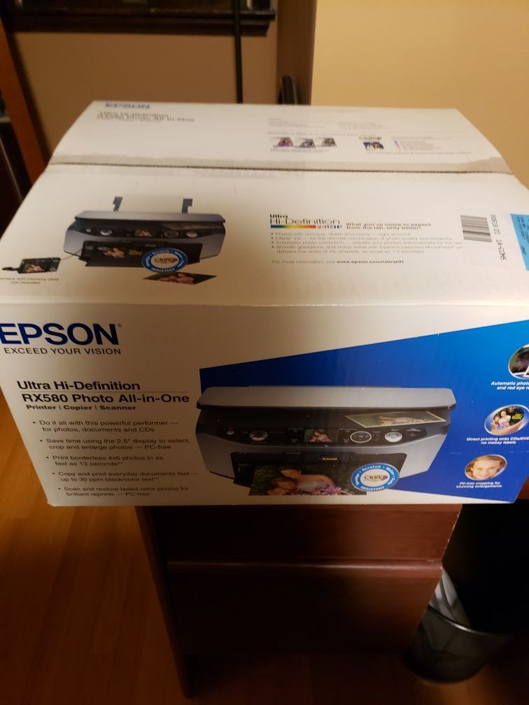 EPSON RX580 Color All-In-One Inkjet printer for Sale in Lynn, MA - OfferUp