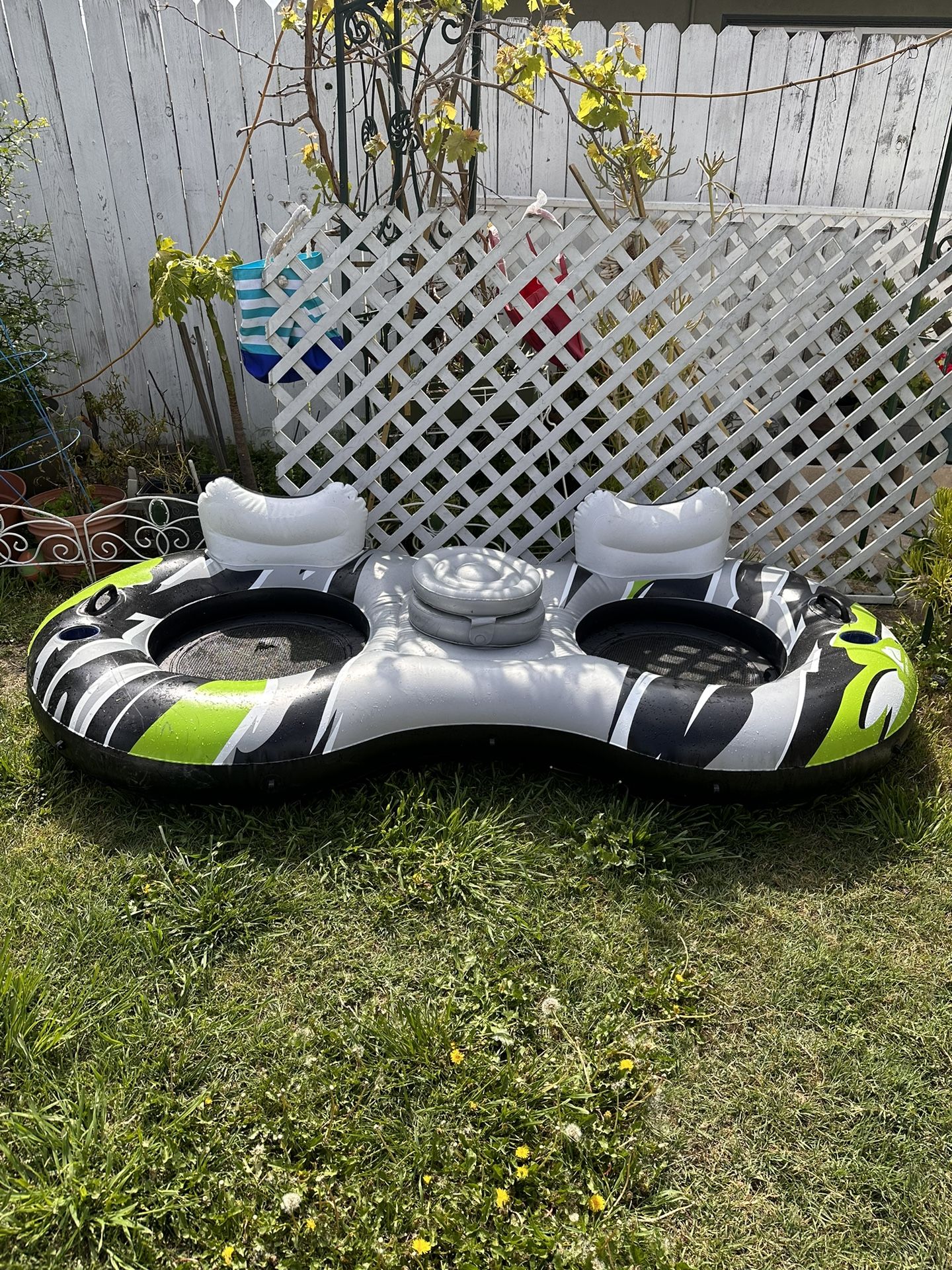 Ozark Trail Adult Unisex Rapid Rider II Double Inflatable River Tube ...
