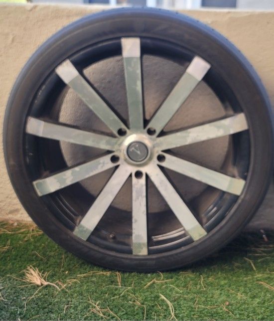 Velocity Vallero 24 X 9.5 5 LUG WHEELS & TIRES for Sale in Scottsdale ...