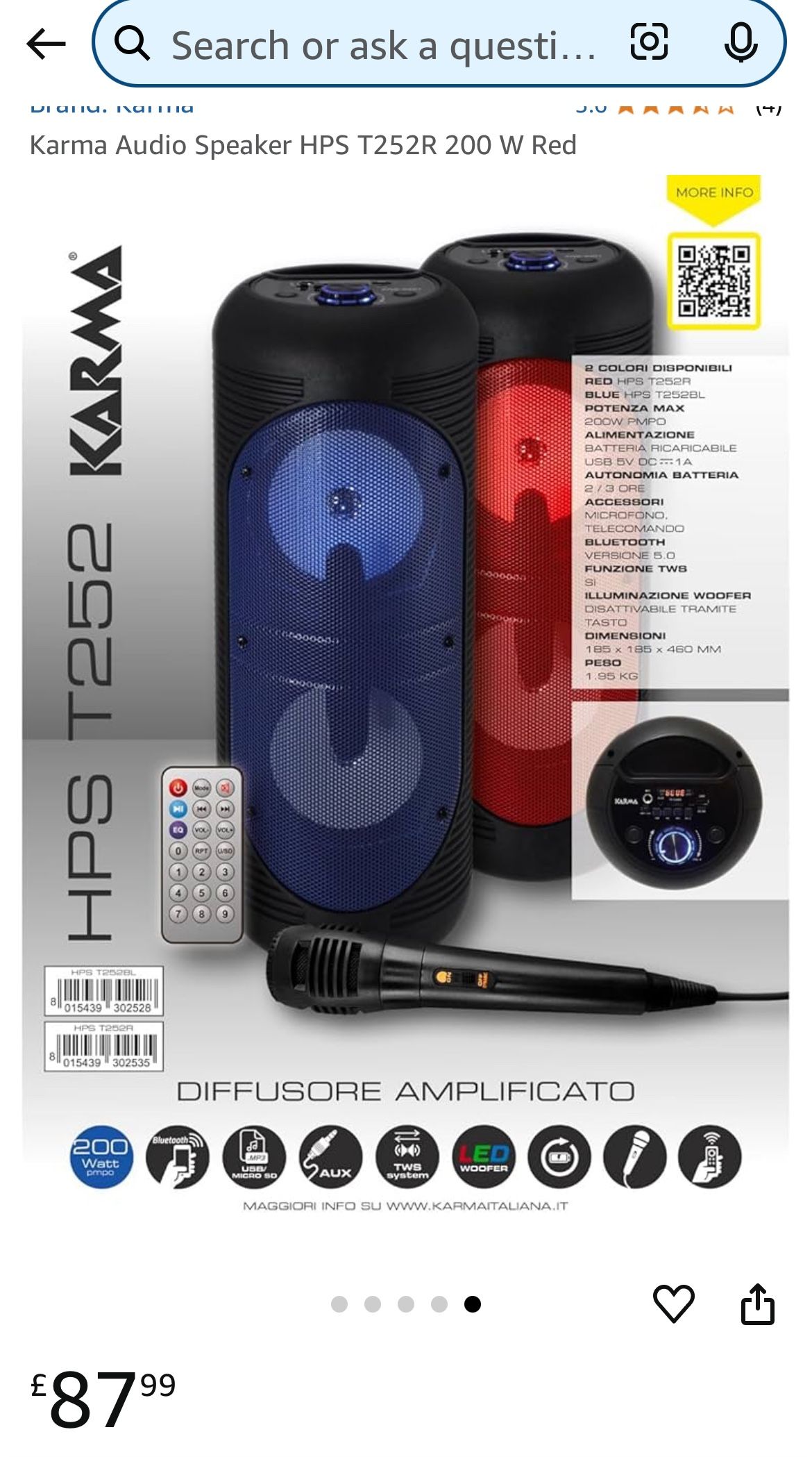 Blue Karma Audio Speaker Only for Sale in Bakersfield, CA - OfferUp