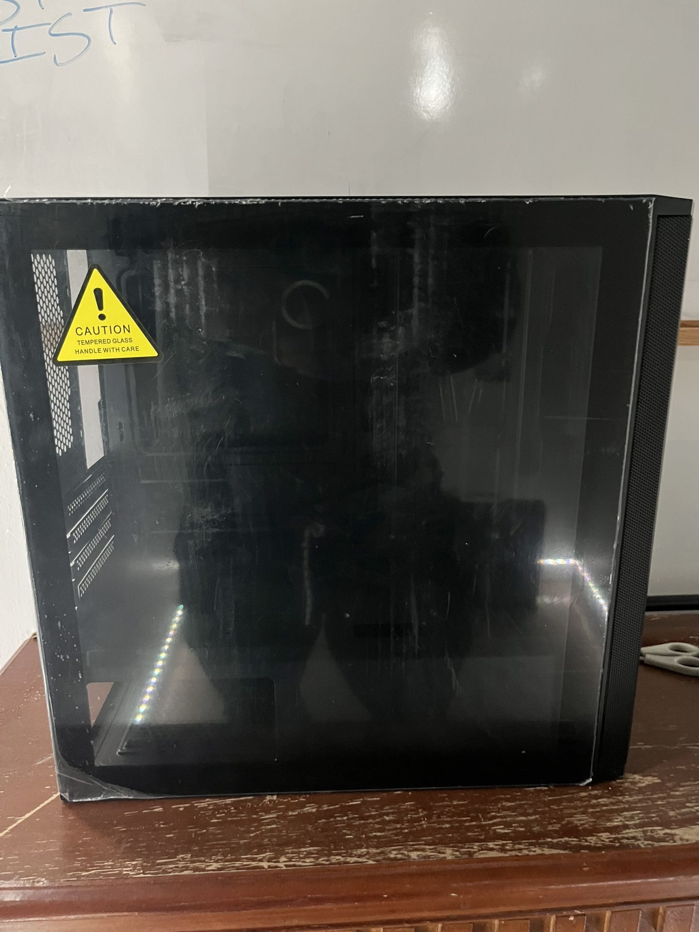 Nova Mesh ATX Computer Case – Black w/ Tempered Glass (Dent + Missing ...