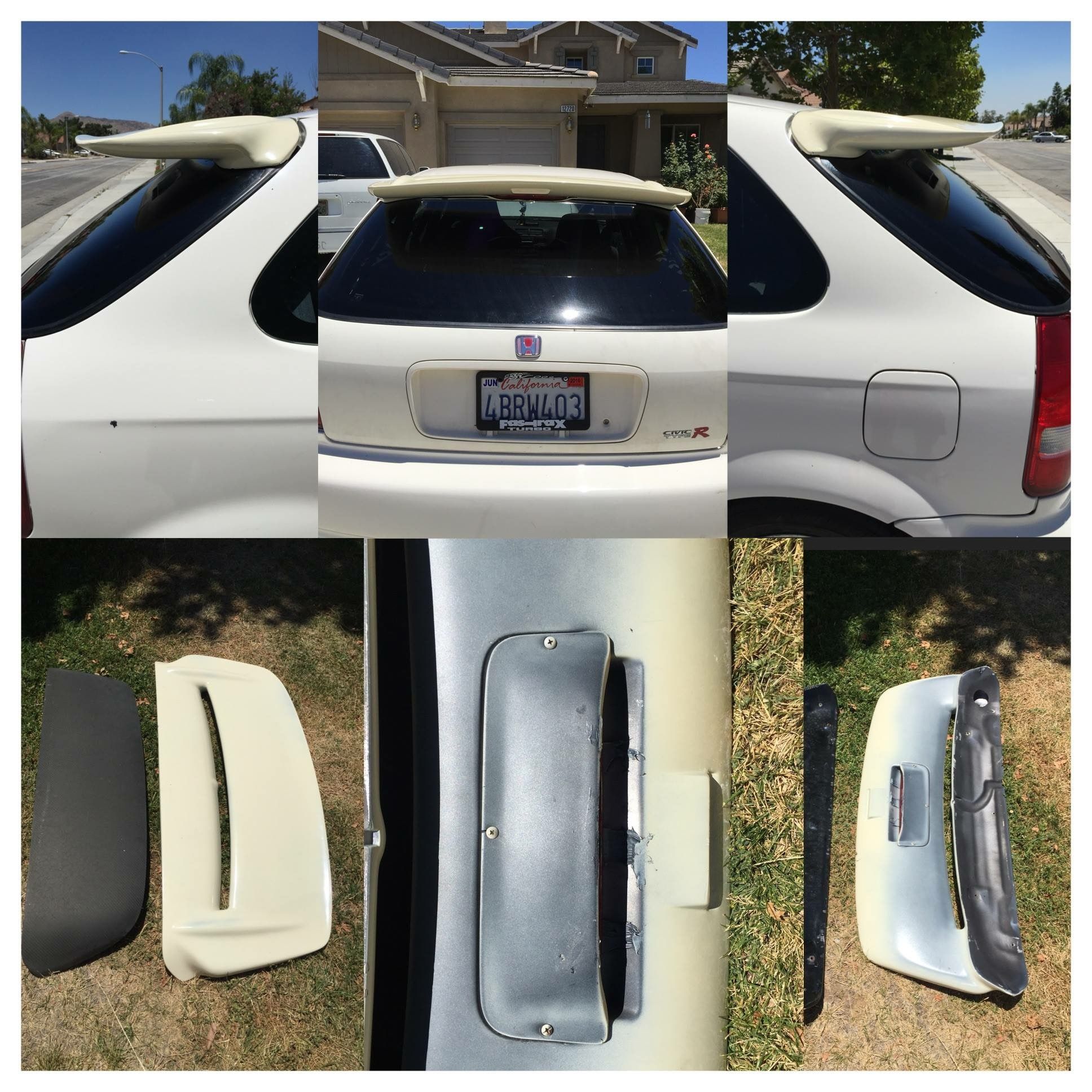 Mugen EK9 EK3 Spoiler With EK9 Type R Trunk And Black Glass for Sale in ...