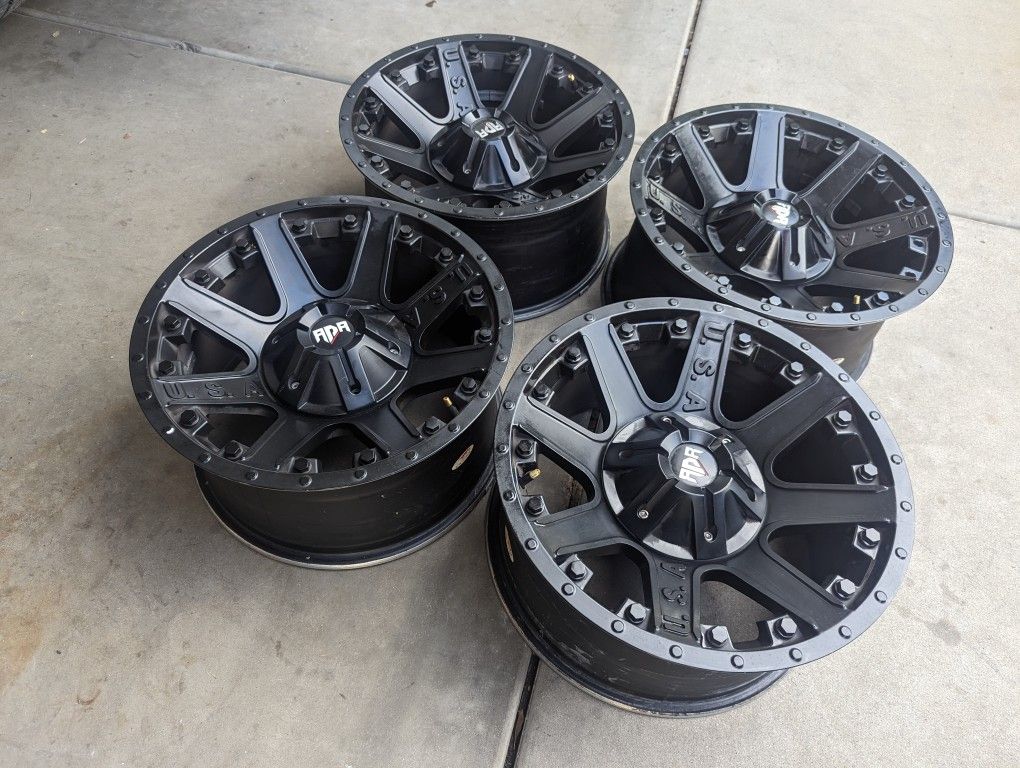 18x9 Adr Black Wheels Of 2021 Silverado 1500 for Sale in Phoenix, AZ ...