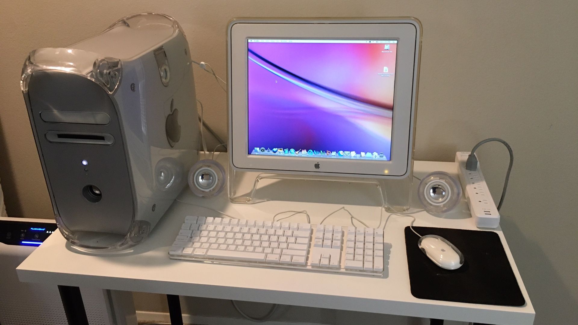 Power Mac G4 Quicksilver with Cinema Display, Apple Mouse & Keyboard ...