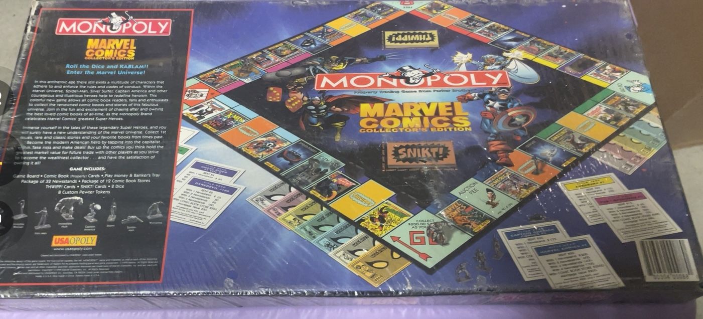 Clue Board Game Marvel Monopoly Board & Traditional Games For Sale ...