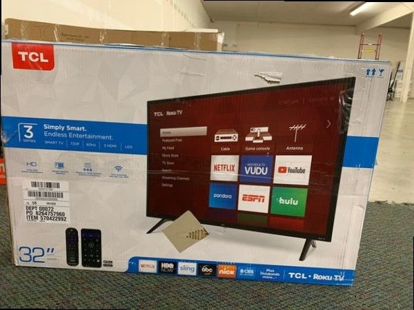 TCL ROKU 32 Smart Tv Open box w/ warranty HF2H for Sale in Austin, TX ...