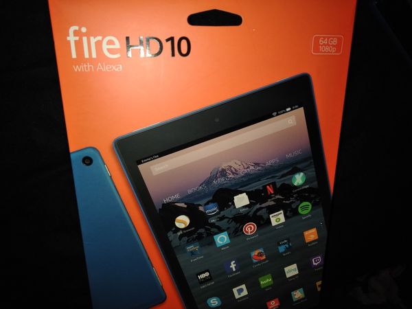 Amazon Fire HD 10 Blue Tablet with Hands off Alexa for Sale in Winston ...
