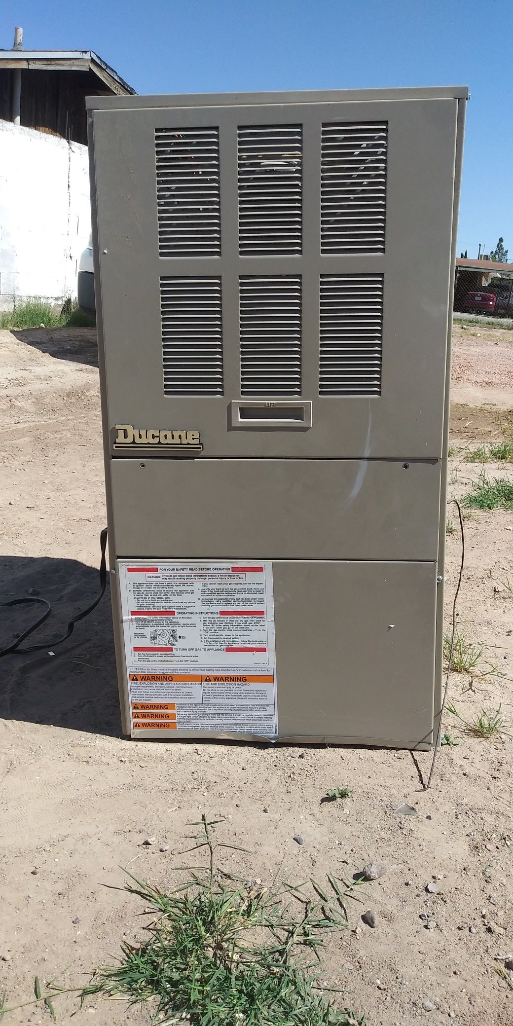 Ducane 125,000 btu gas furnace for Sale in El Paso, TX - OfferUp