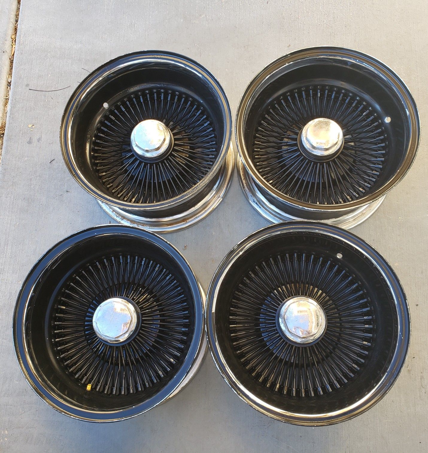 Wire wheels rims daytons knock offs dayton impala zenith Cadillac ...