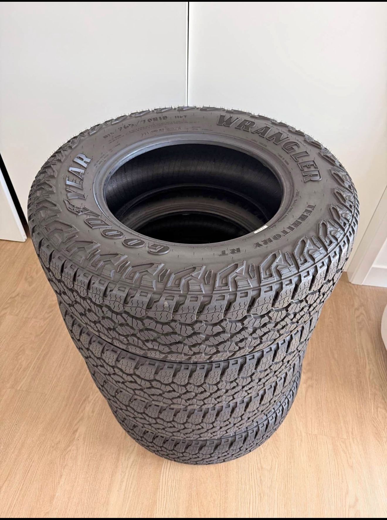 2025 Goodyear Wrangler Territory Tires 265/70R18 $ 699 Firm Price for ...