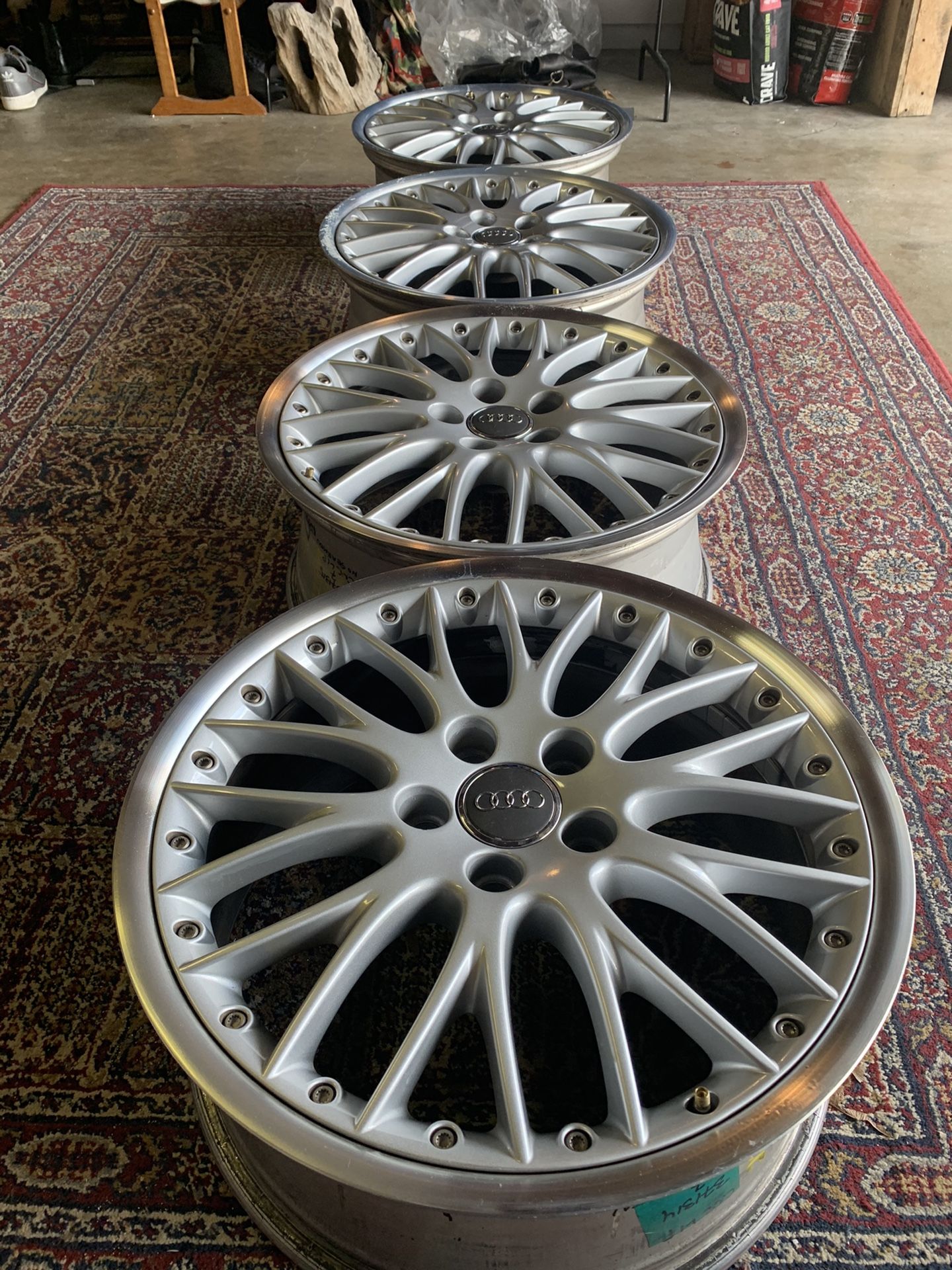 2006 GENUINE Audi OEM BBS (Speedline) Split Rims (2-piece) Wheels for ...