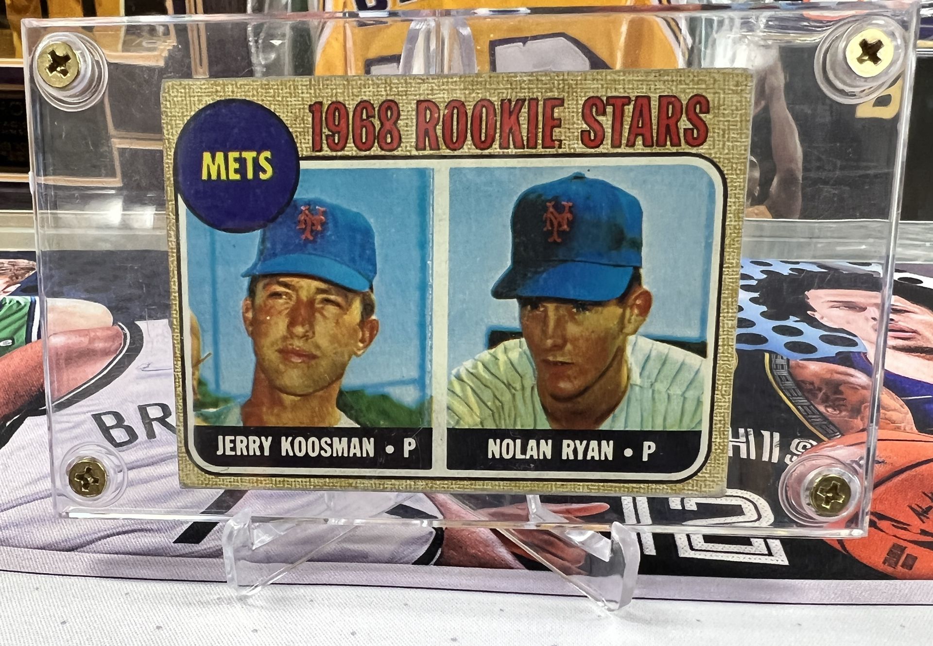 1968 Topps Rookie Stars Nolan Ryan & Jerry Koosman Vintage Rookie Card ...