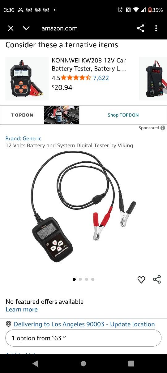 The VIKING 12V Digital Battery and System Tester for Sale in Windsor ...