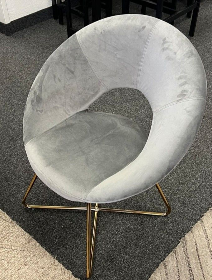 Grey Stylish Chair/Black & Gold Night Stands/Multicolored Desk for Sale ...