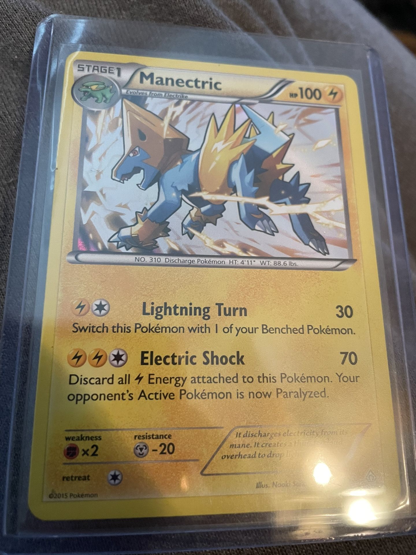 Manectric Pokemon Card