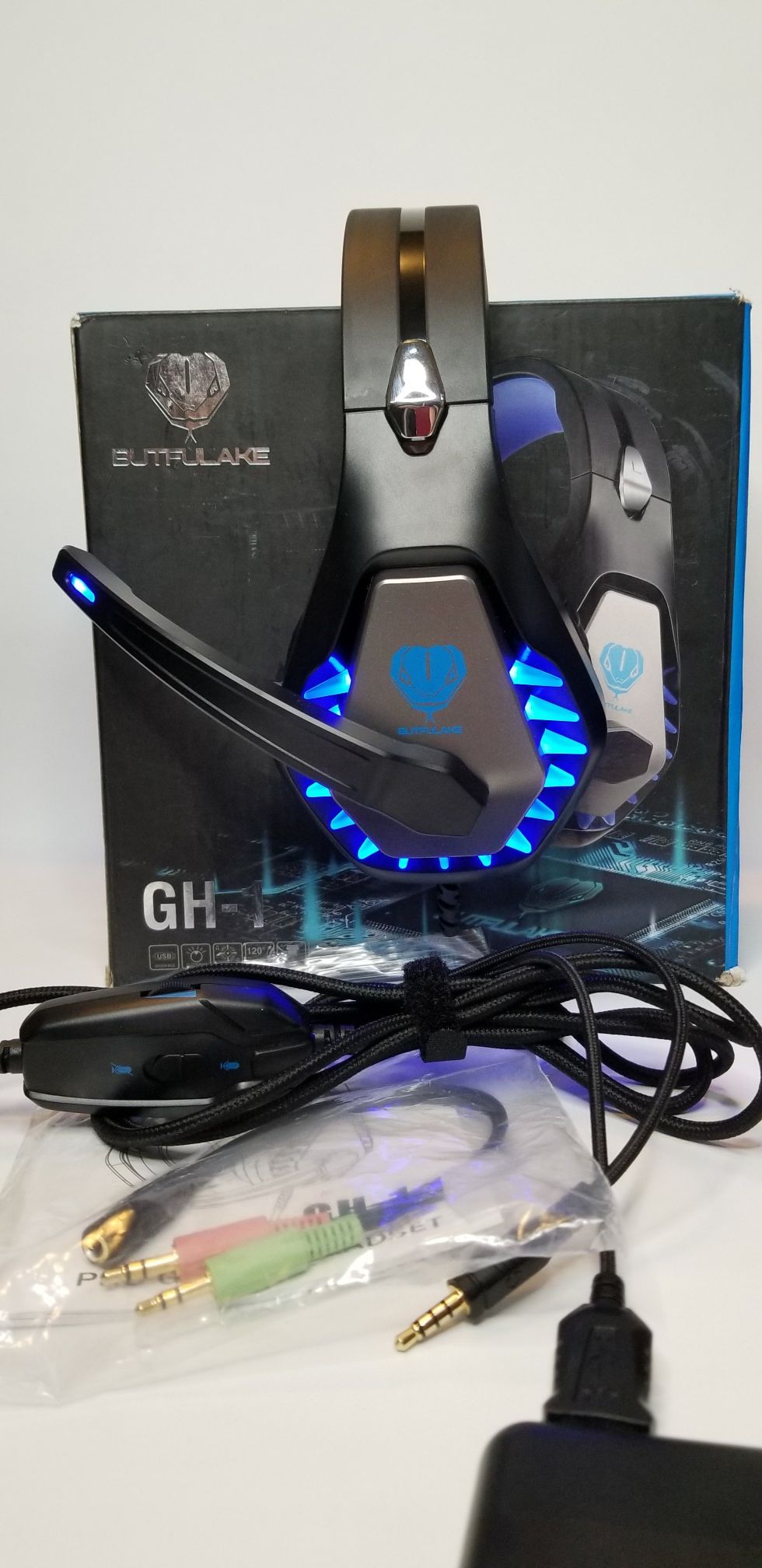 BUTFULAKE GH-1 Gaming Headset for PS4, Xbox One, Xbox One S, PC ...