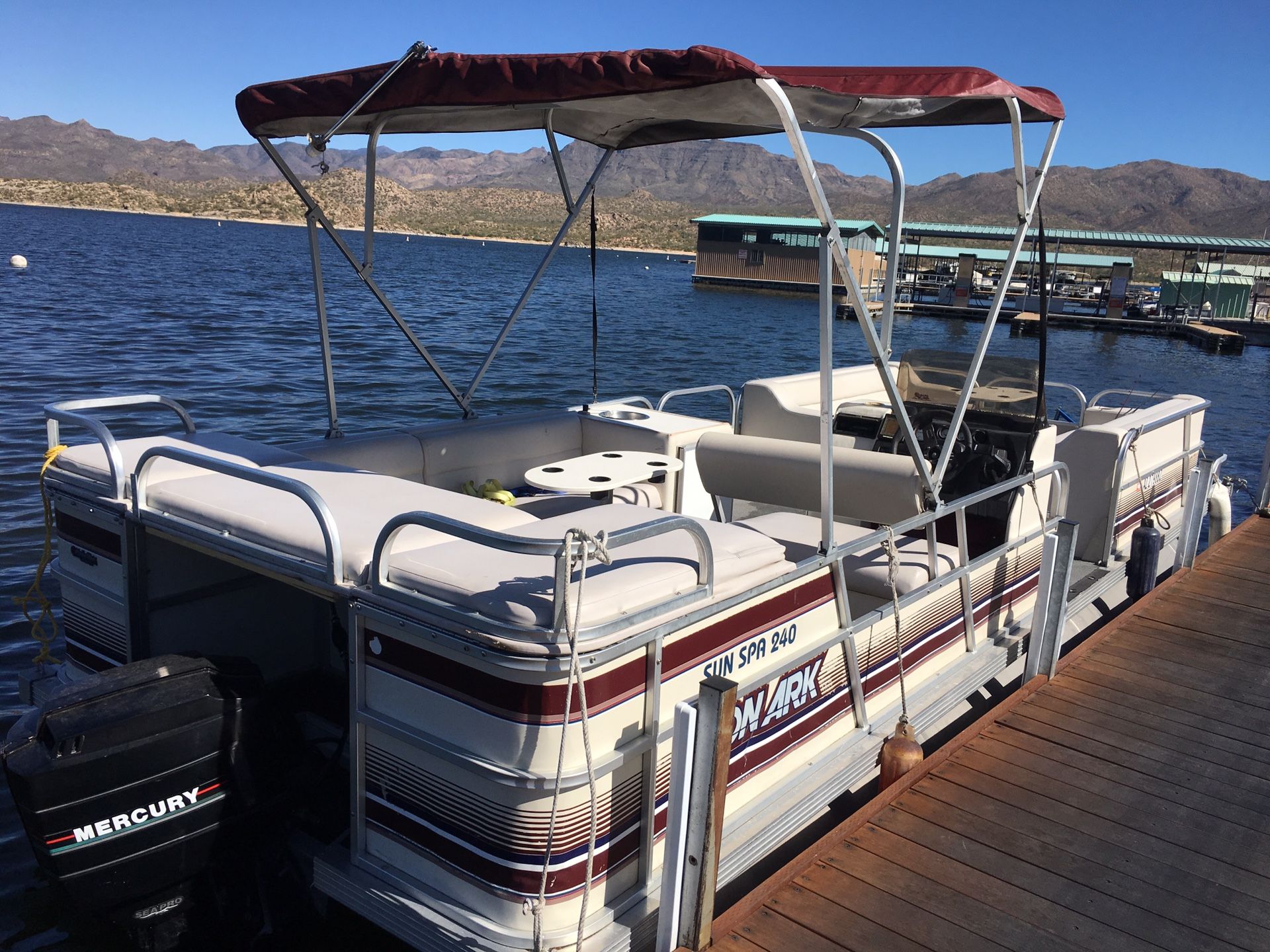 1994 24’ Monarch Sun Spa Pontoon Boat for Sale in Scottsdale, AZ - OfferUp