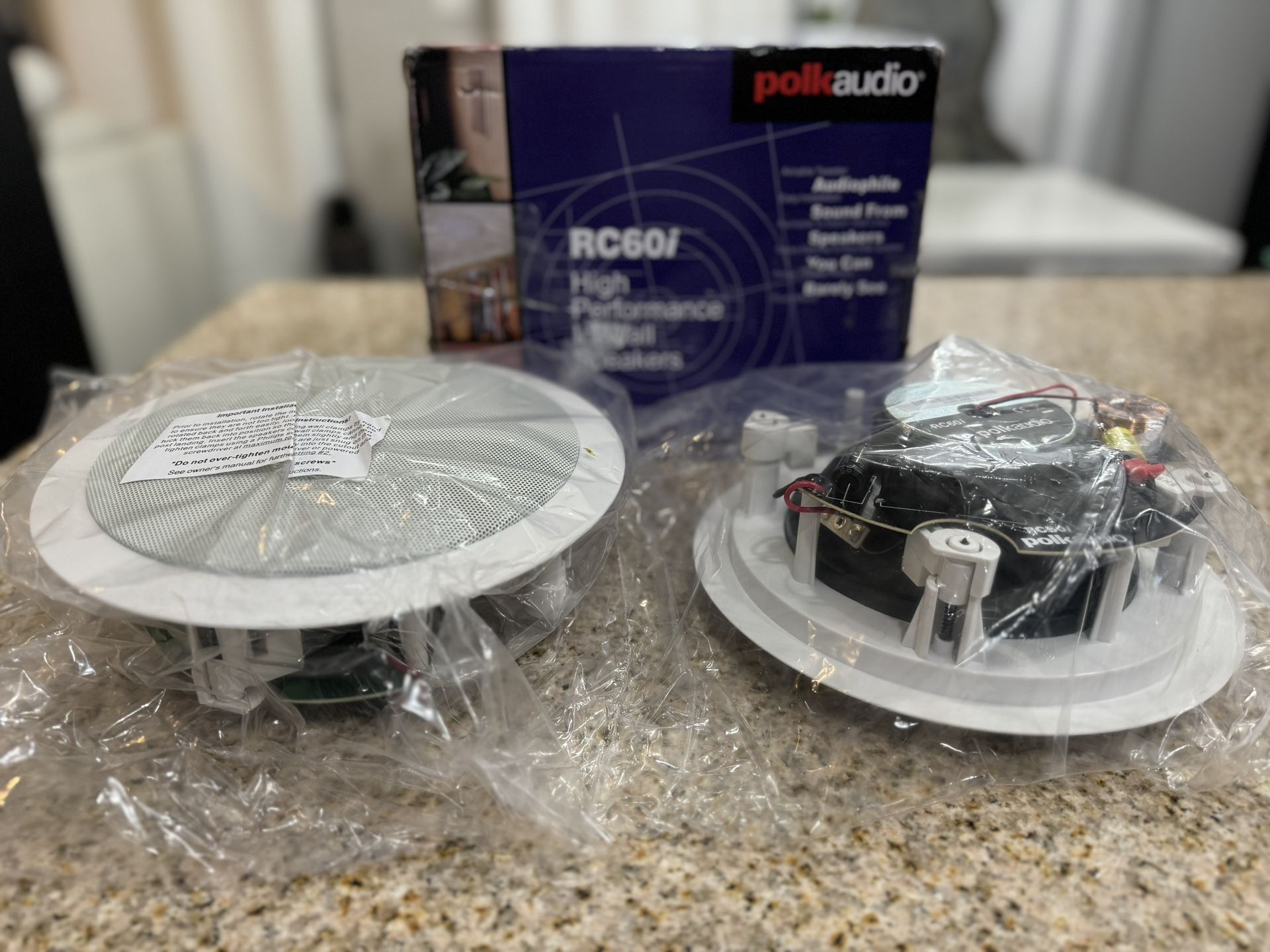 Polk RC60i In-Ceiling Speakers - White (Pair) for Sale in Las Vegas, NV ...