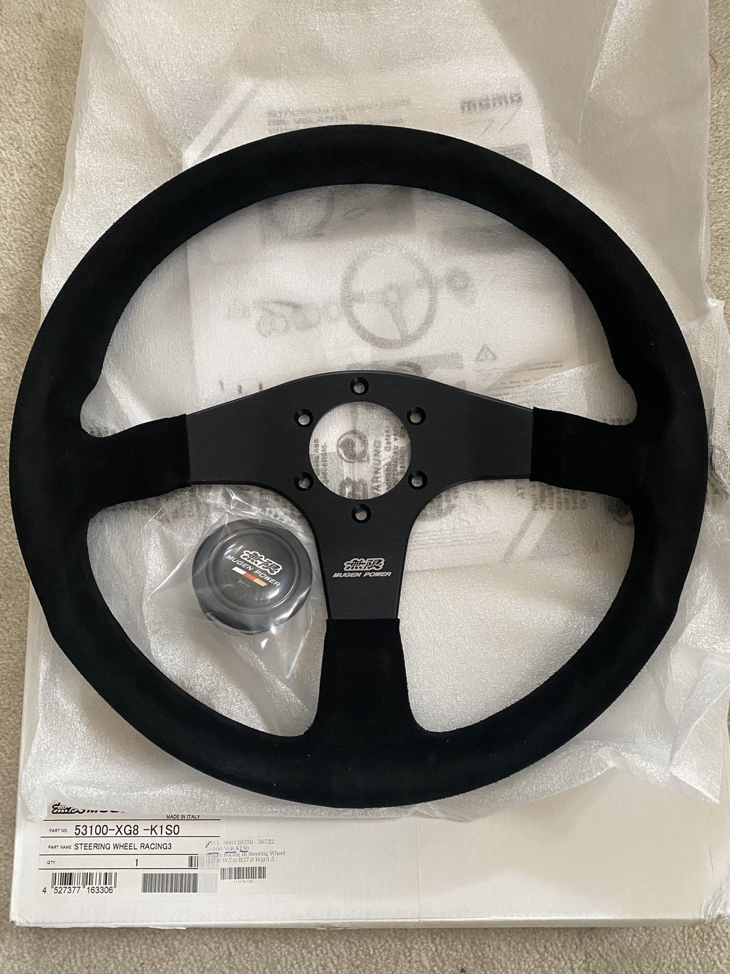 MUGEN STEERING WHEEL RACING III CRX EF8 EF9 EG6 EG9 DEL SOL EK4 EK9 EM1 DC2 DC2R DB8 ITR S2000 ...