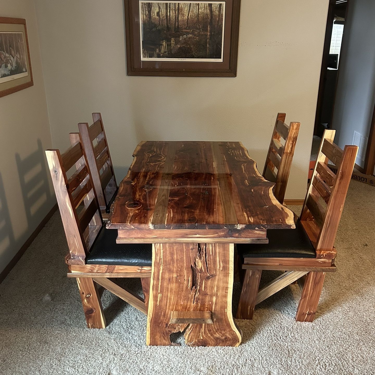 Cedar Dining Room Table