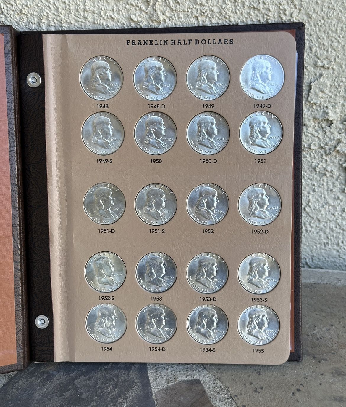 Brilliant Uncirculated Benjamin Franklin Half Dollar Complete Set for ...