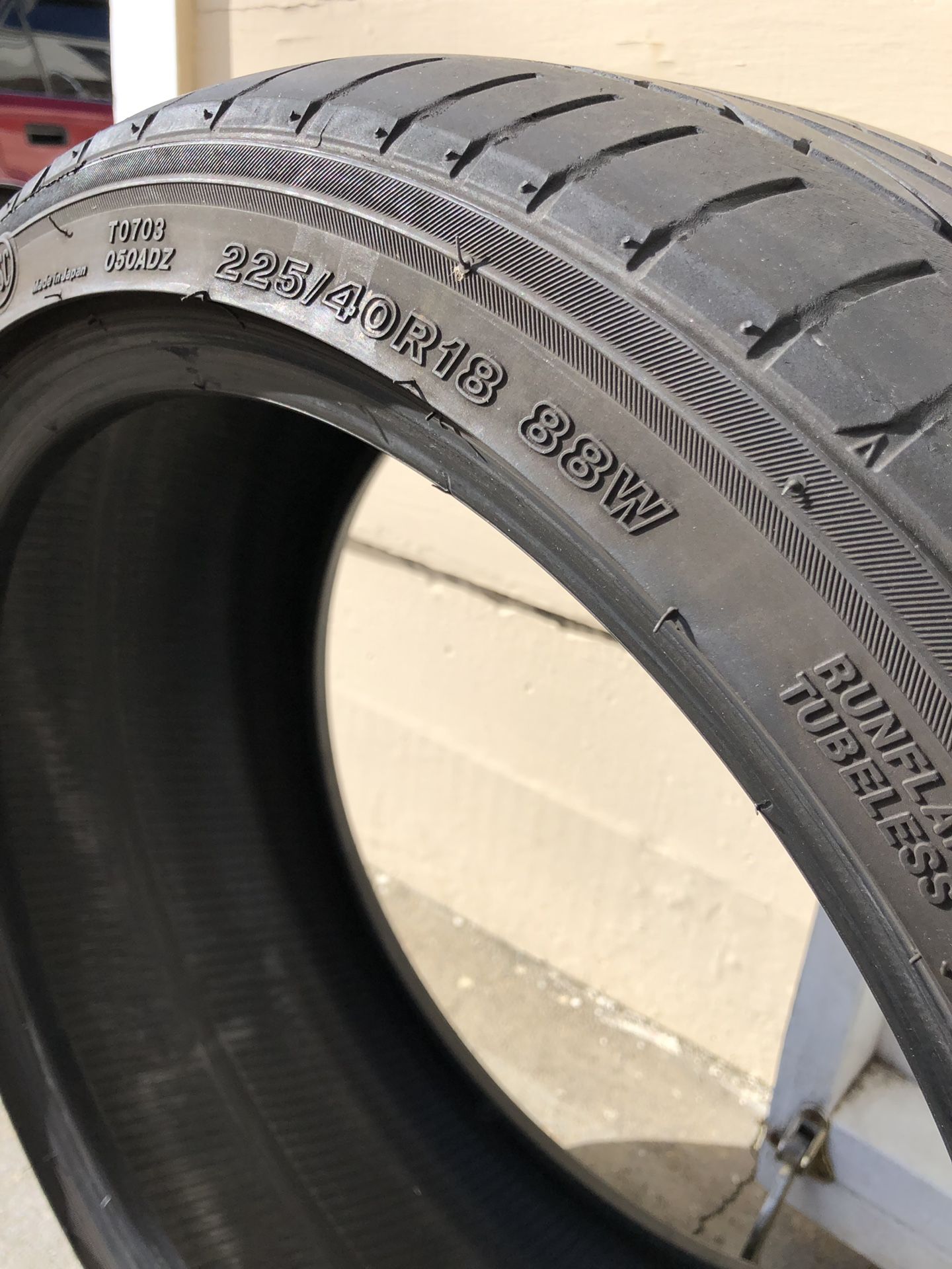 Bridgestone Potenza Run Flat Bmw