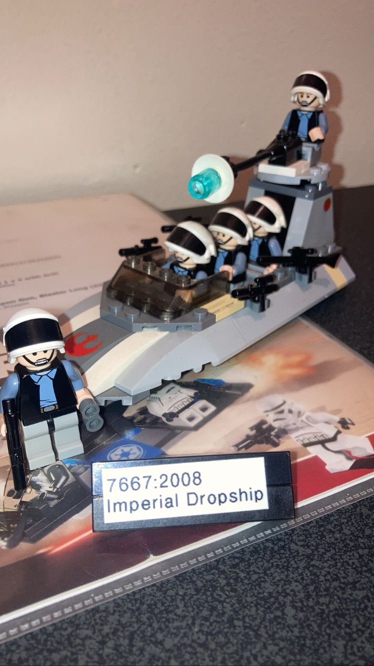 Lego Star Wars Imperial Drop ship Set 7667 / Rebel Scout Speeder Set ...