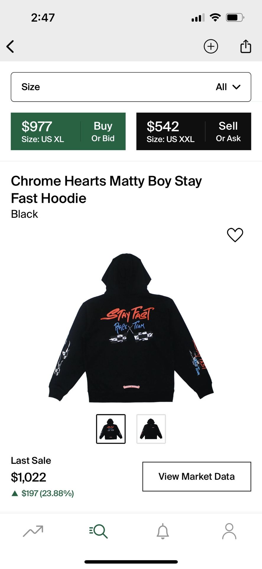 Chrome Hearts Matty Boy Stay Fast Hoodie for Sale in Glendale, CA - OfferUp
