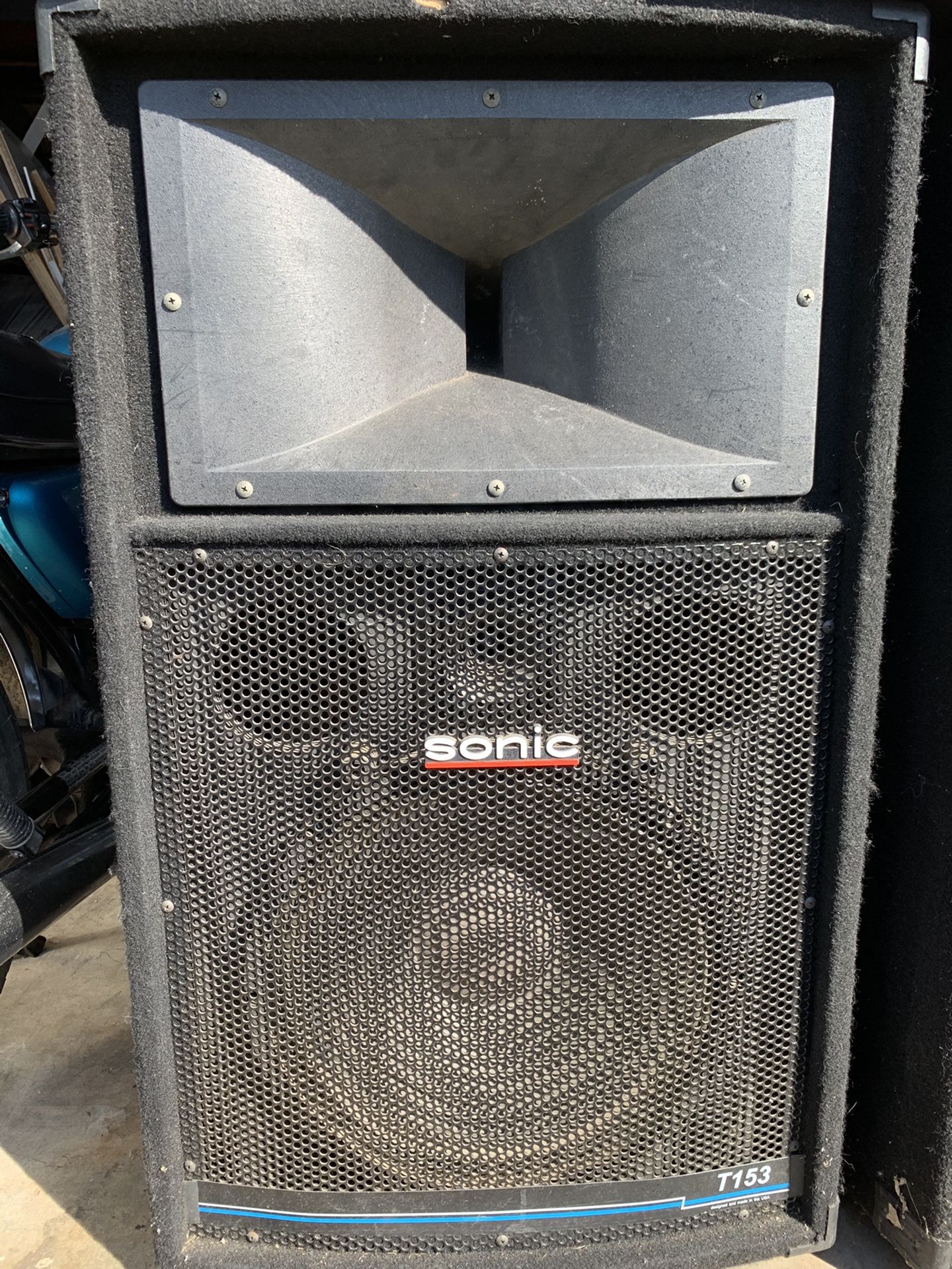 DJ speaker Sonic T153 15” woofer, titanium horn (pair) for Sale in ...