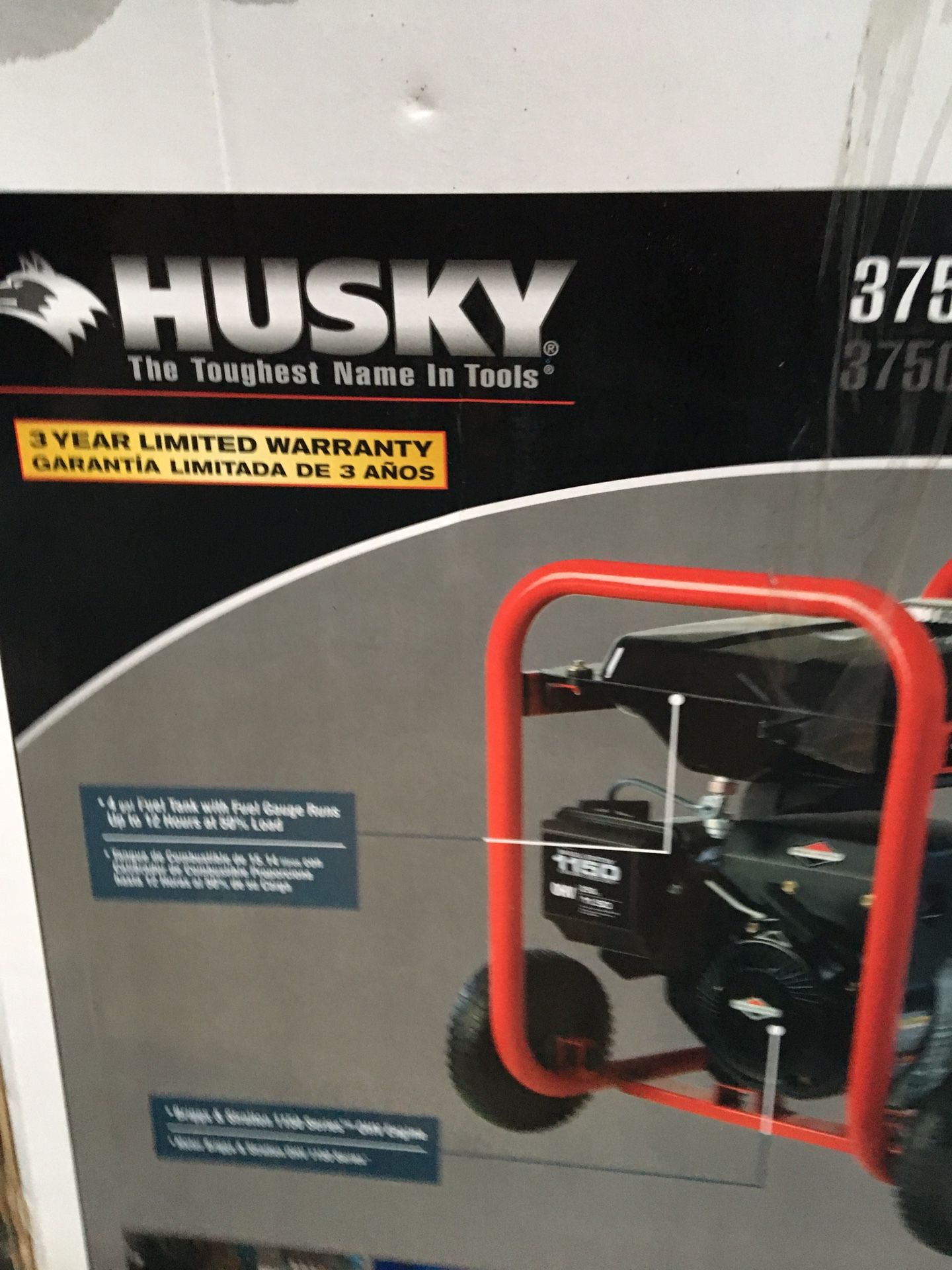 Husky 3750 watt portable generator for Sale in Thomaston, CT - OfferUp