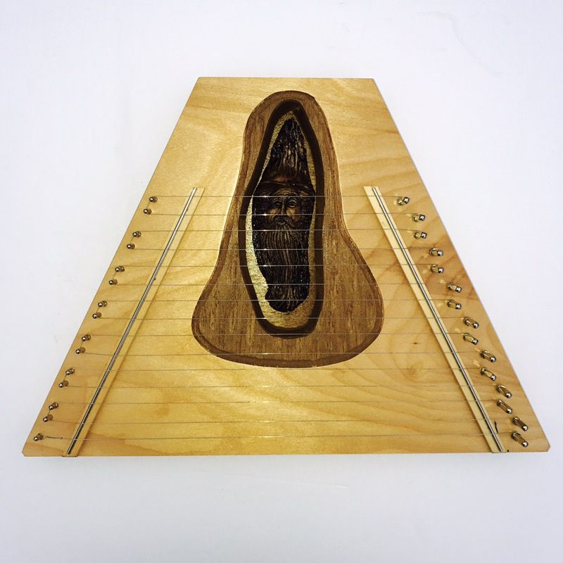TK O'Brien Handcrafted "Mountain Man" Lap Harp With Case & Accessories ...