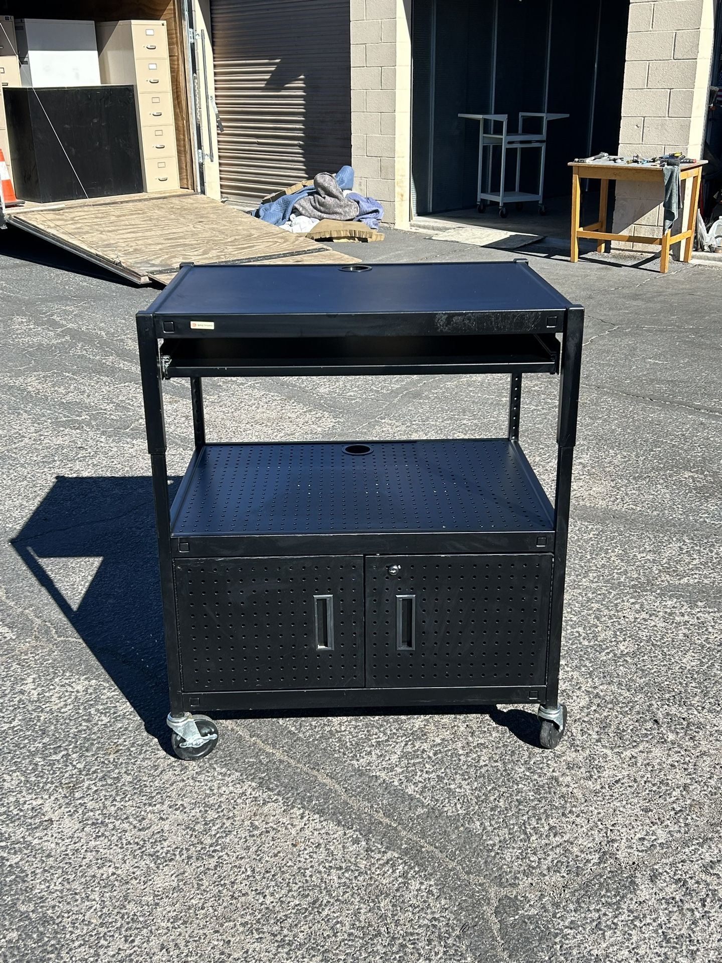 Large Metal Roller Cart With Power Plugs & Wheels- $35 Firm for Sale in ...