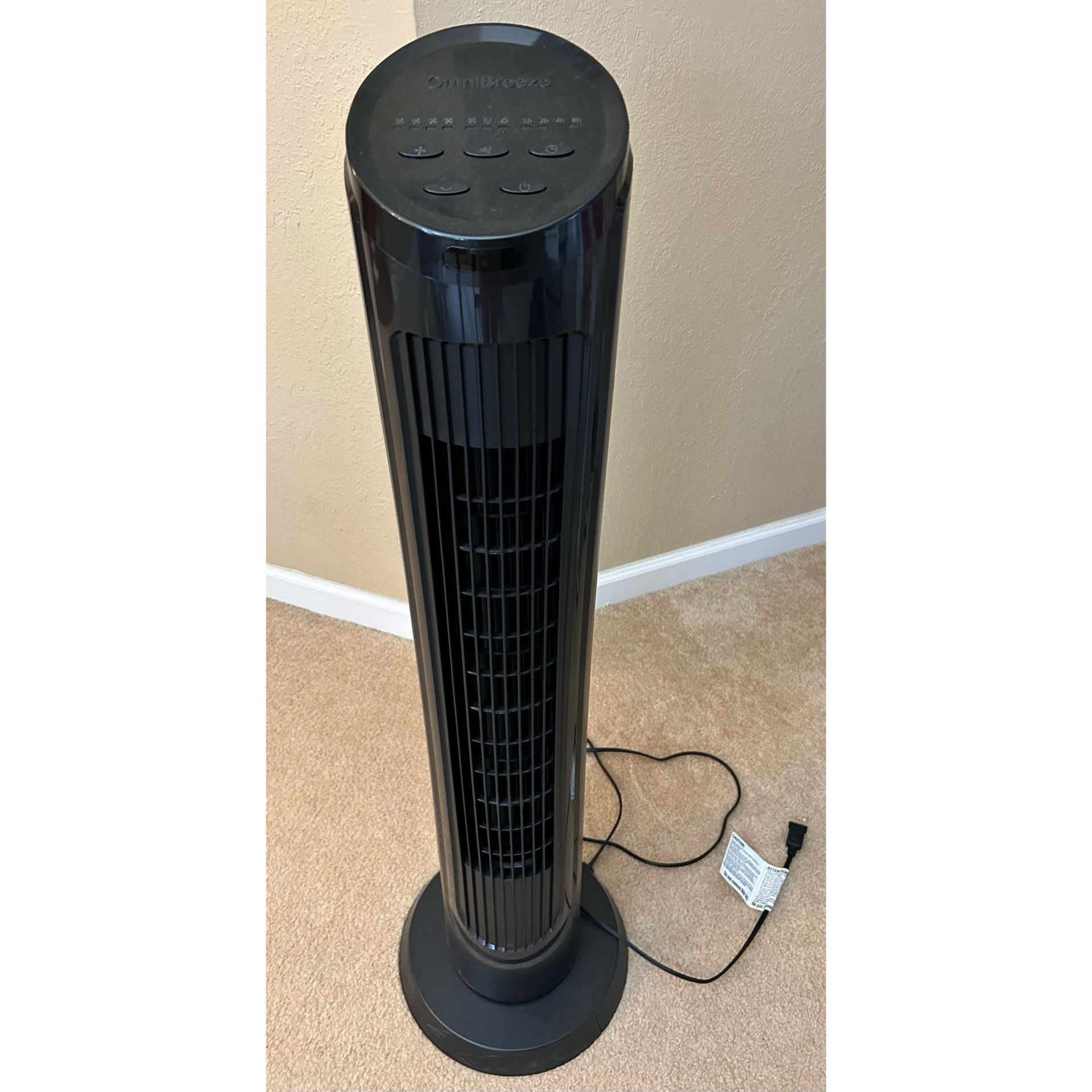 OmniBreeze Digital Electric Tower Fan with Remote Control for Sale in ...