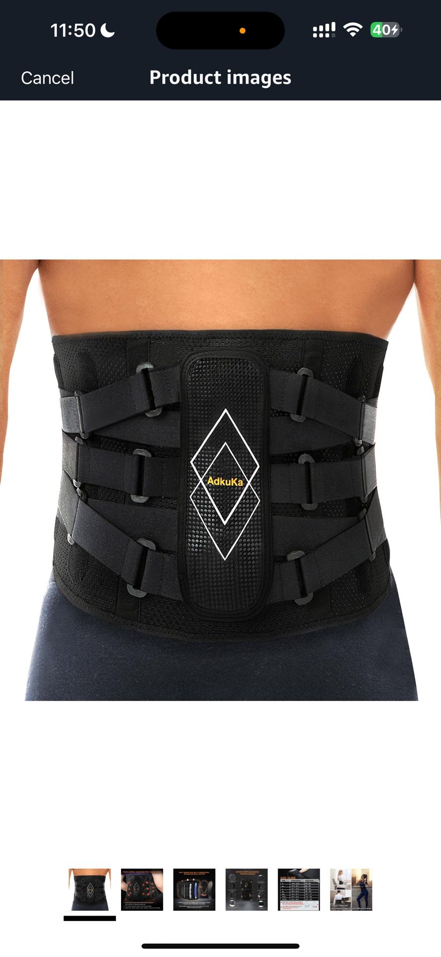 BRAND NEW Back Brace for Lower Back Pain Relief, Three-Adjustable ...