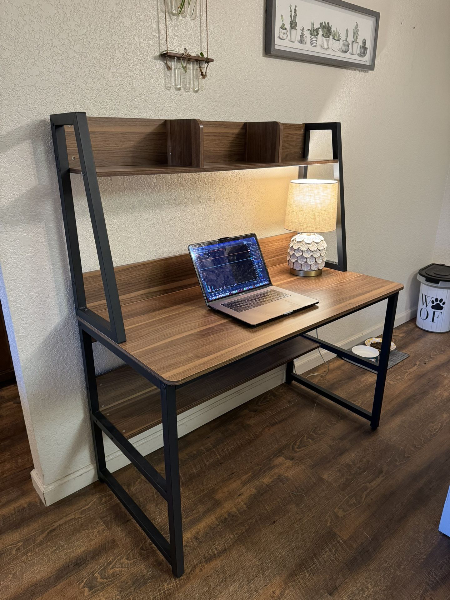 3 Tier Computer Desk 10/10 Condition Over Compartment for Sale in ...