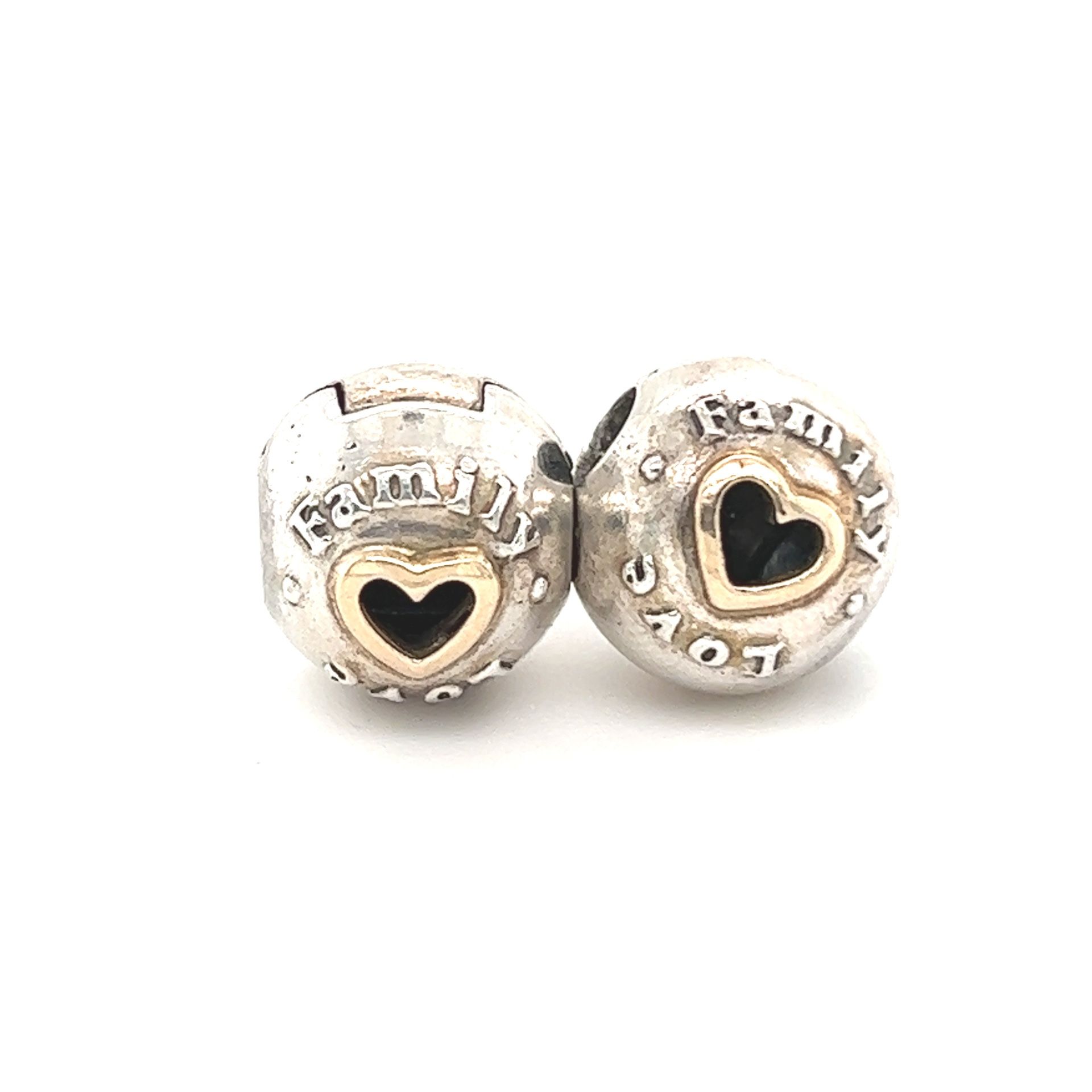 2 Pandora Two Tone Family Love Clips Charms for Sale in Brandywine, MD ...