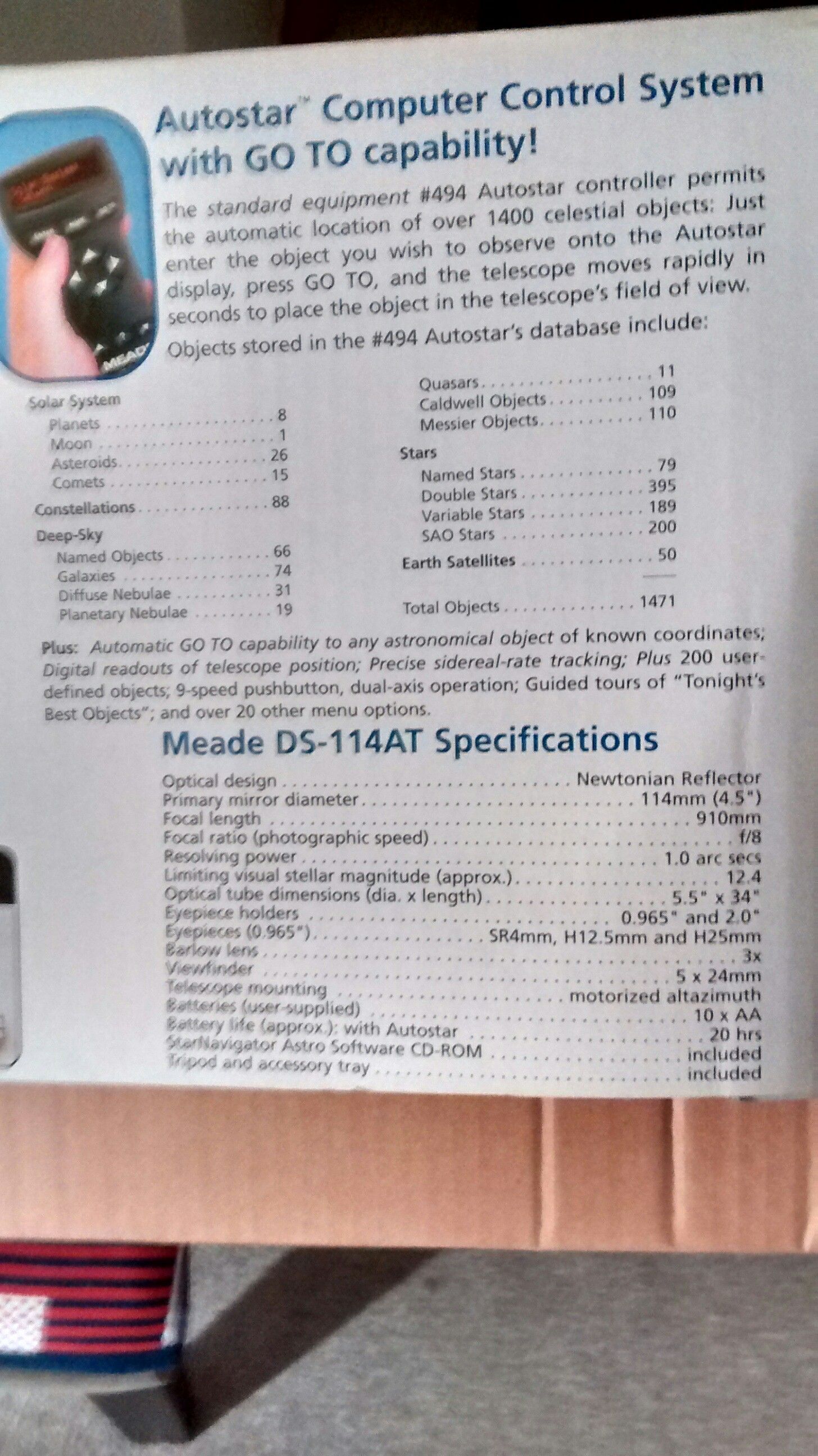 Meade DS-114 Telescope for Sale in Round Lake Heights, IL - OfferUp