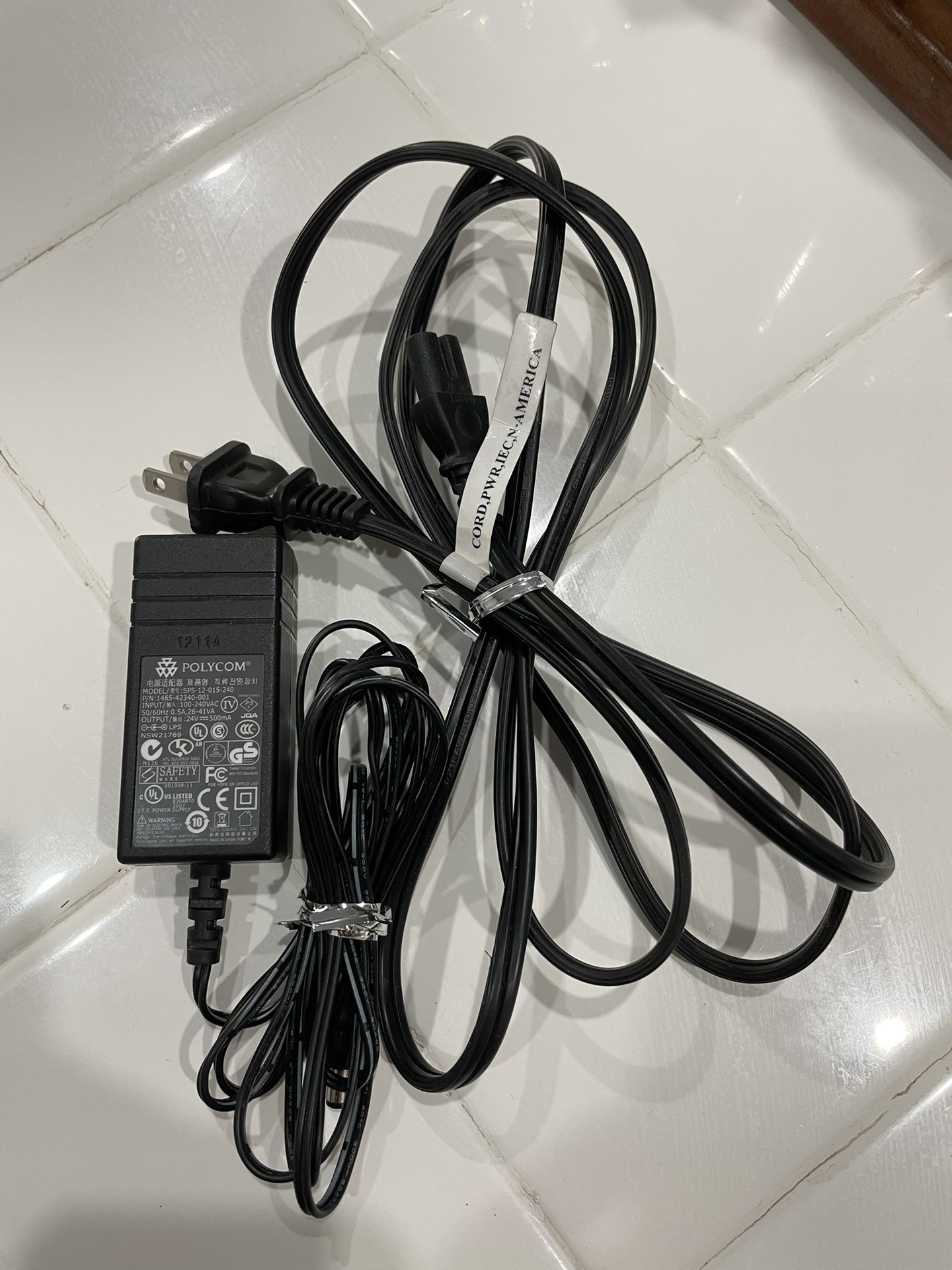 Genuine POLYCOM AC Power Adapter for Sale in Riverside, CA - OfferUp