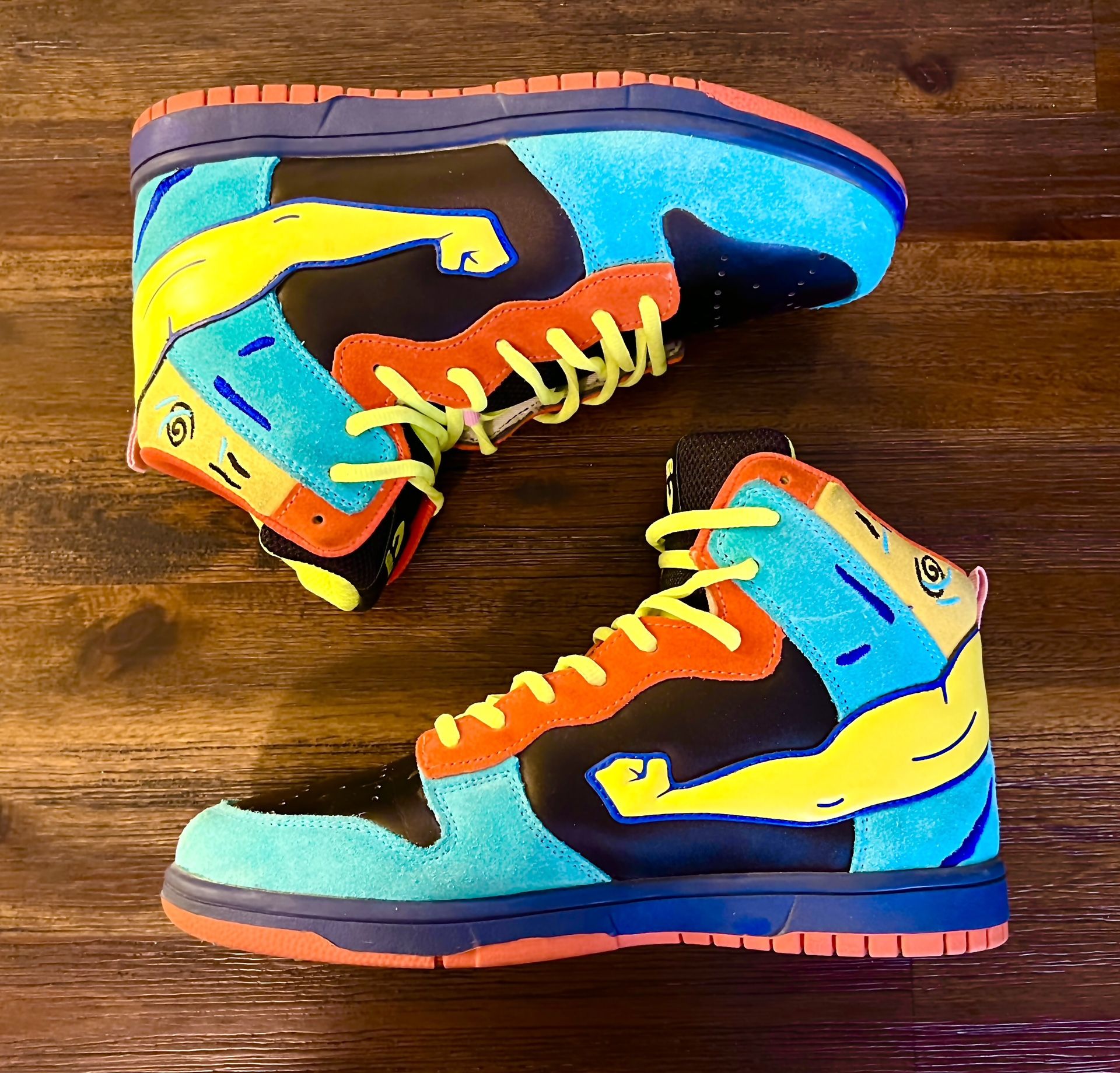 Imran Potato High Top Dunk Shoes - Multicolor - Size 8 - MINT RARE ...