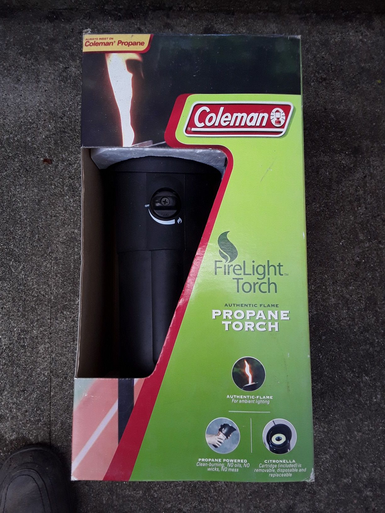 Torch, Coleman propane fire light torch with sturdy Pole. for Sale in ...