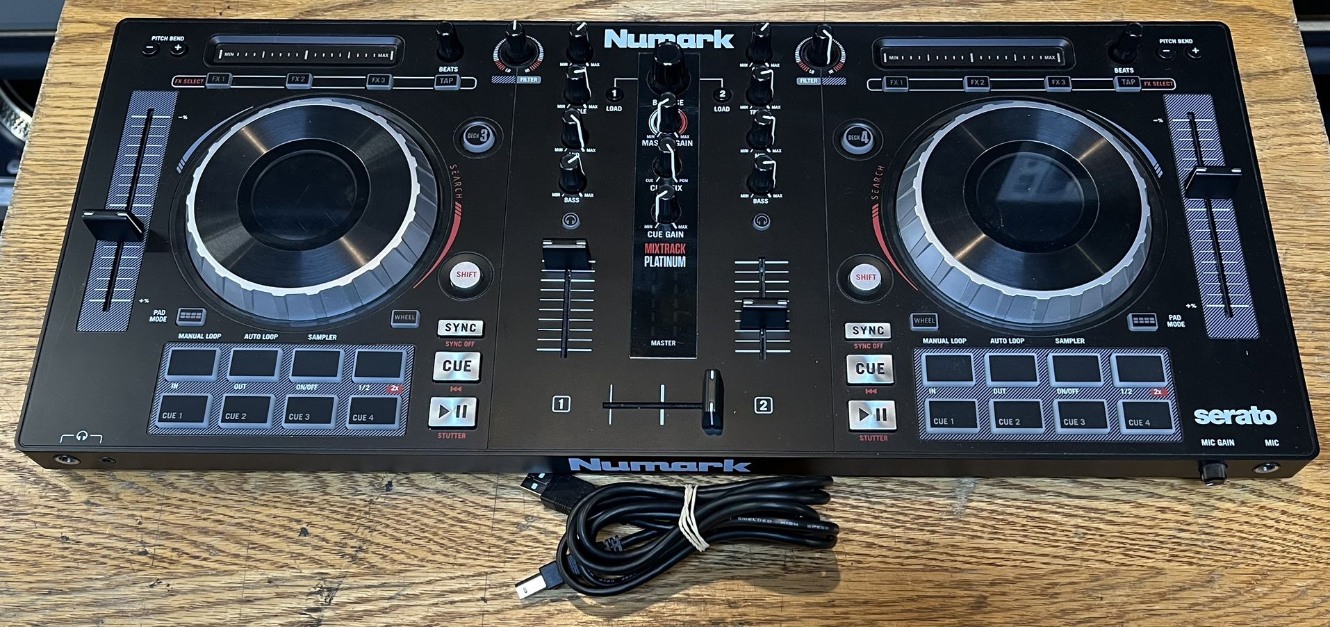 Numark Mixtrack Platinum 4 Deck DJ Mixer Controller for Sale in Palos ...